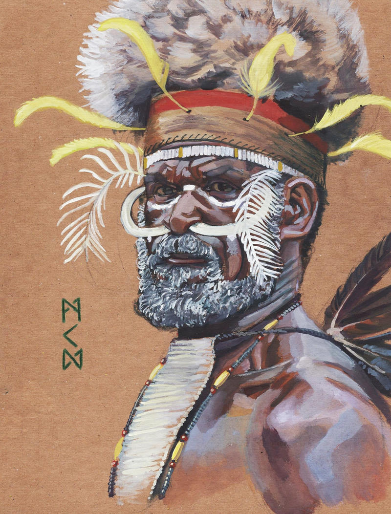 Guinean Tribesman By Dewitteillustration On Deviantart