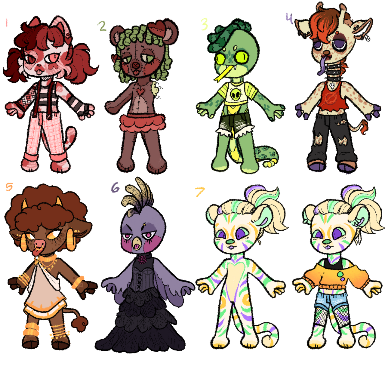 Anthro Adopts Open By Donovandoodles On Deviantart