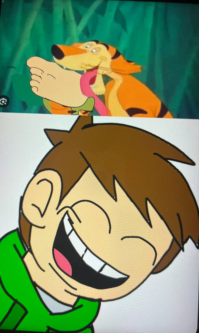 The Tiger Licks Edds Foot By Andrealovessouthpark On Deviantart