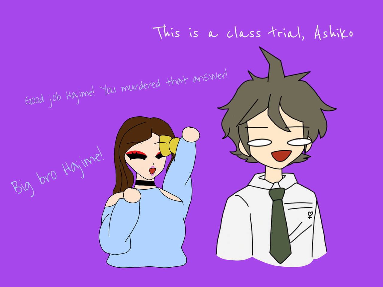 My Oc Ashikos Relationship With Hajime By Neomabun On Deviantart