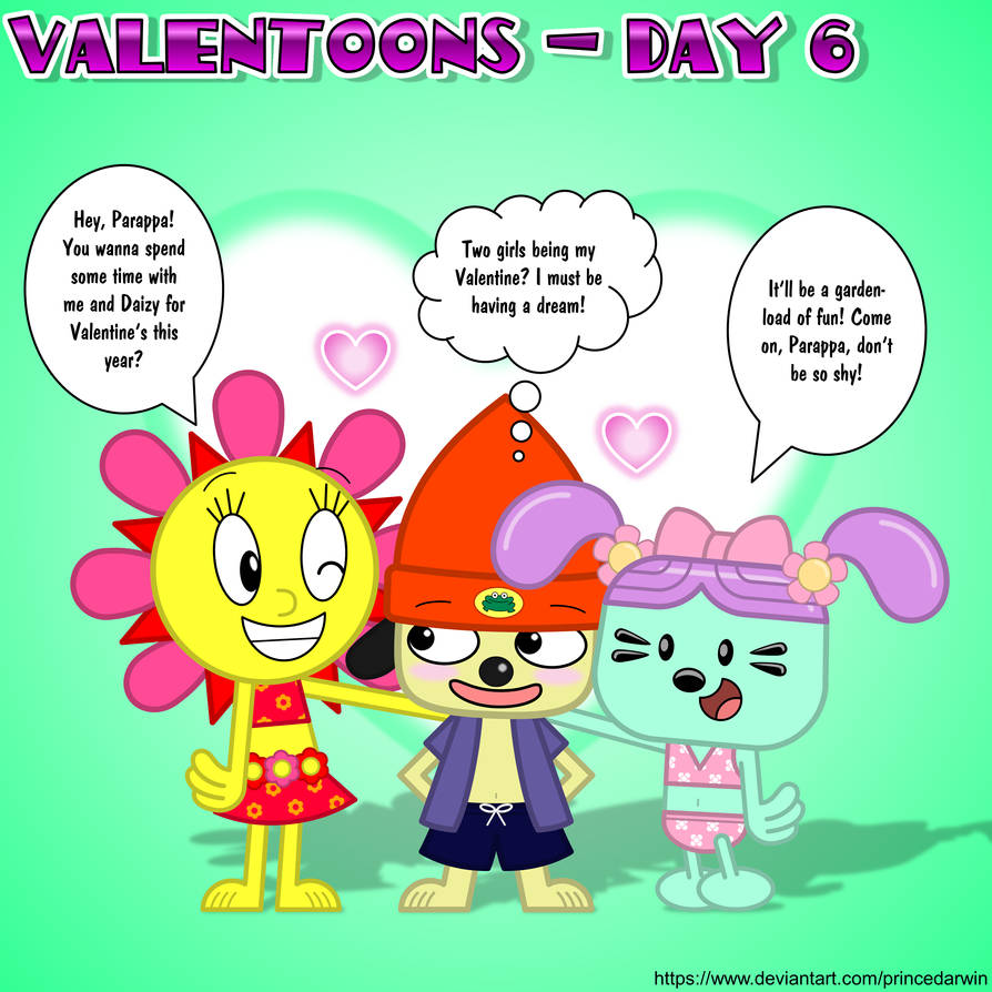 Valentoons Day 6 Sunny Funny X Parappa X Daizy By Princedarwin On Deviantart