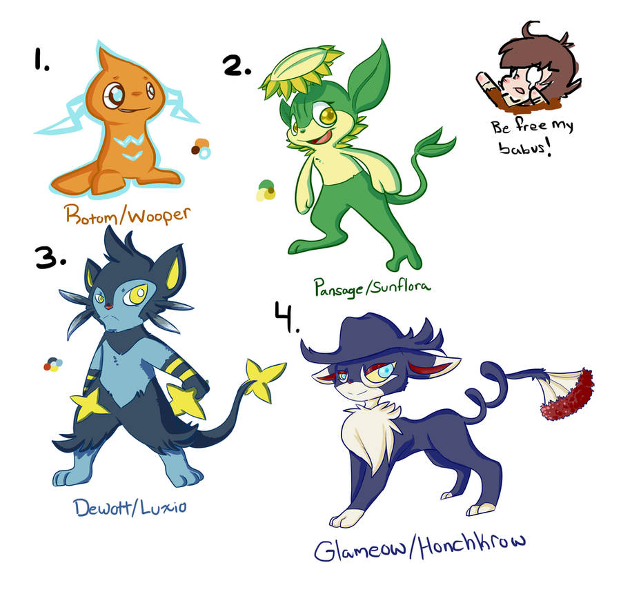 Pokemon Hybrid Adopts (CLOSED) by SyiiTormey on DeviantArt Pokemon Hybrid Adopts (CLOSED) by SyiiTormey on DeviantArt