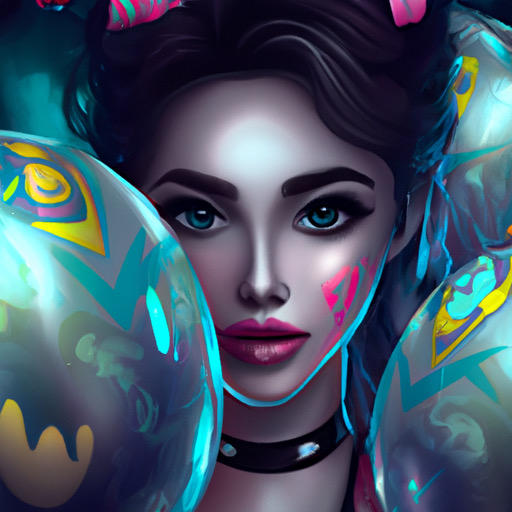 Blue Eyed Brunette With Balloons By Balloon369 On Deviantart