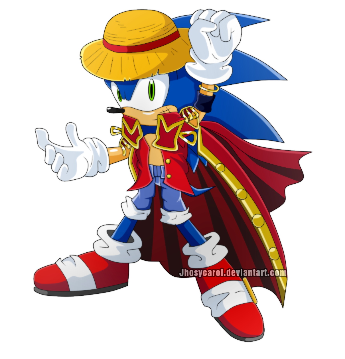 Sonic Version One Piece By Zaidylin On Deviantart