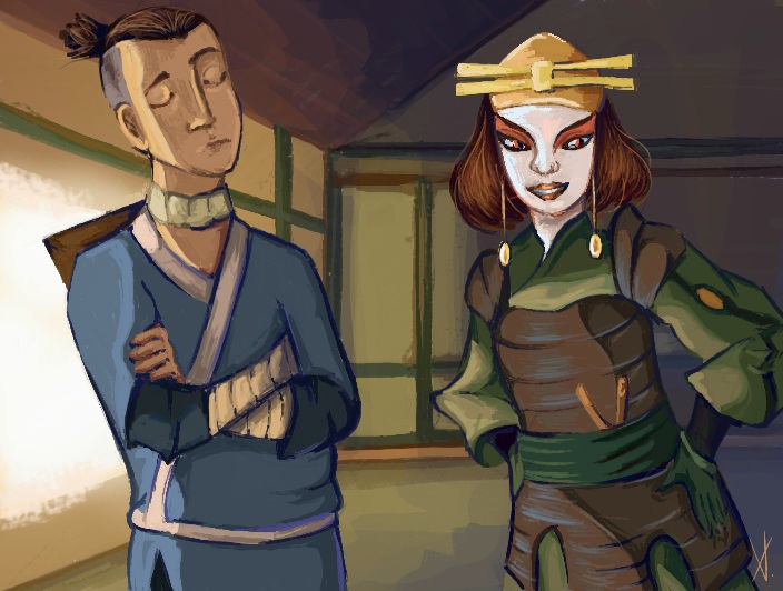 Sokka And Suki By Aziiii1 On Deviantart