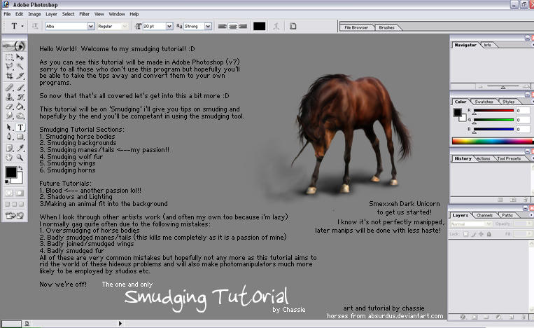 Tutorial Intro Page By Chassie On Deviantart