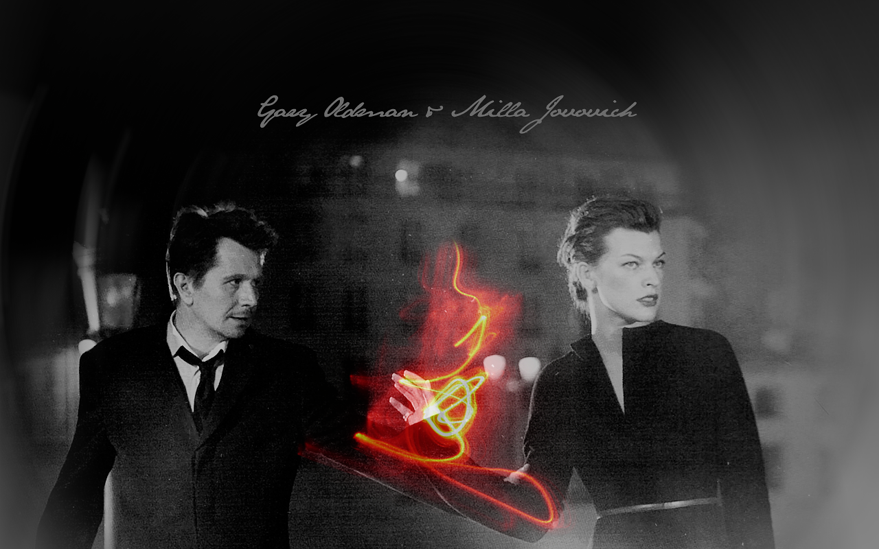 Gary Oldman And Milla Jovovich By Skittles1 On Deviantart