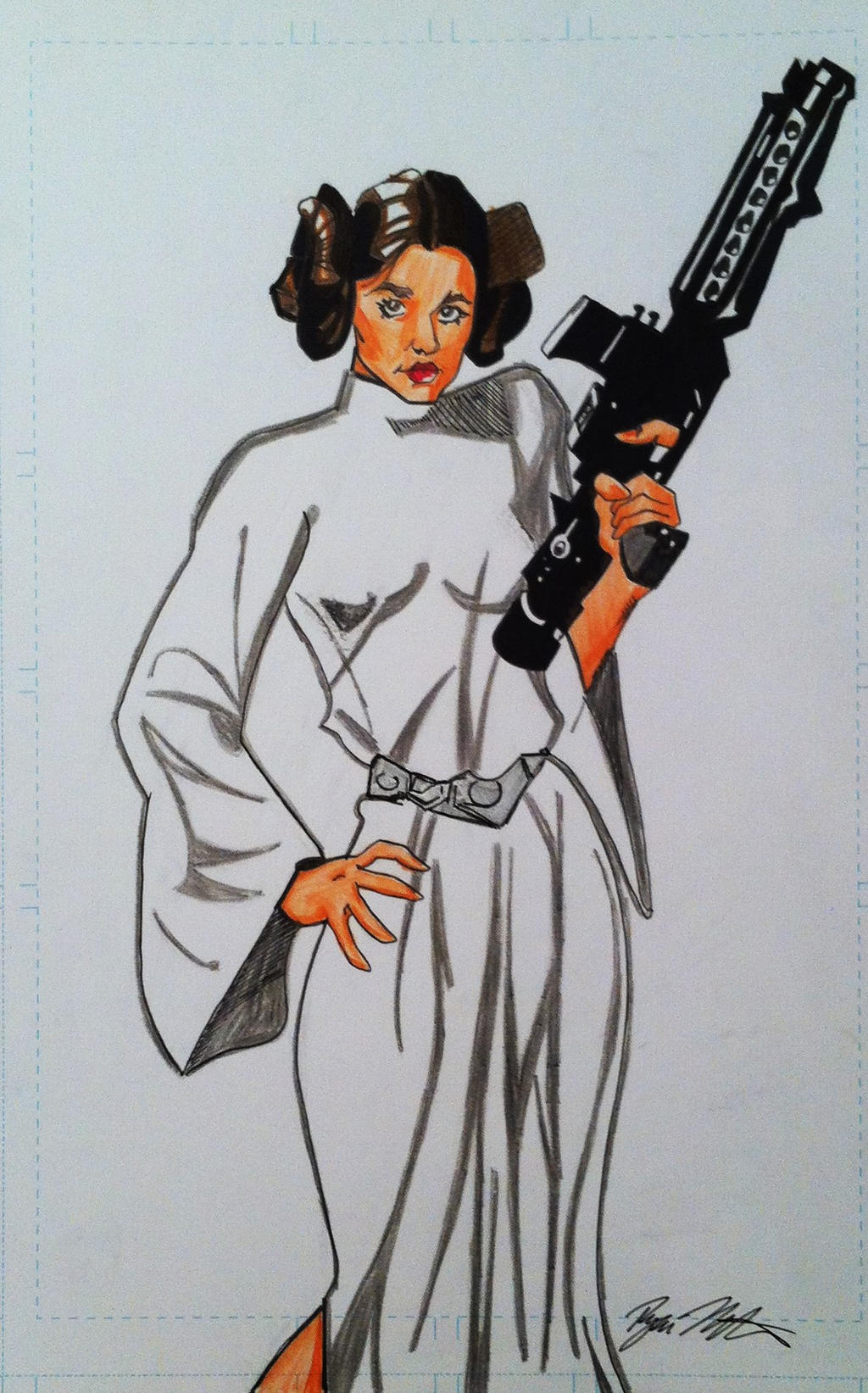 Princess Leia Pinup By Rnortontiger On Deviantart