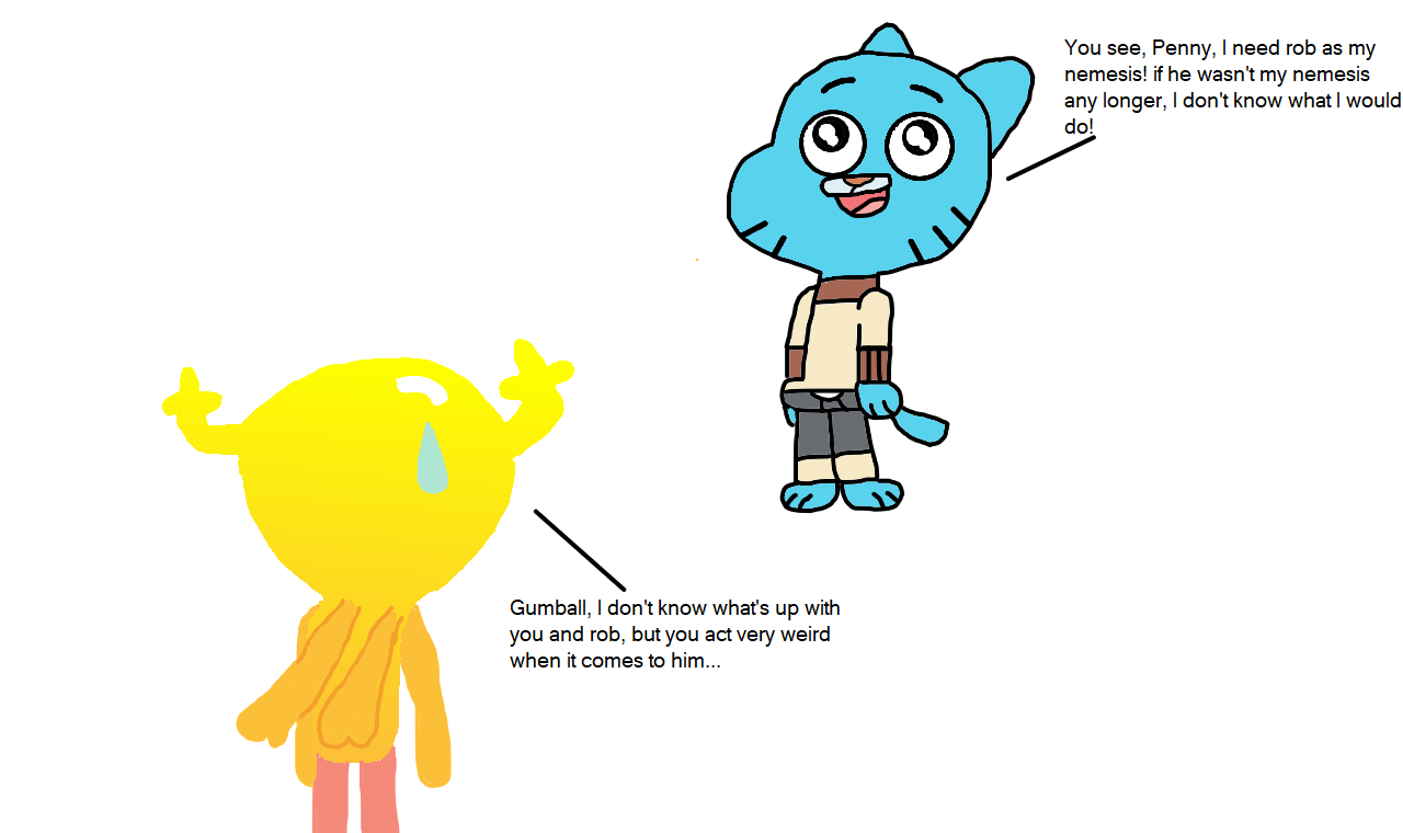 What Is It With Gumball And Rob By Adam1258 On Deviantart