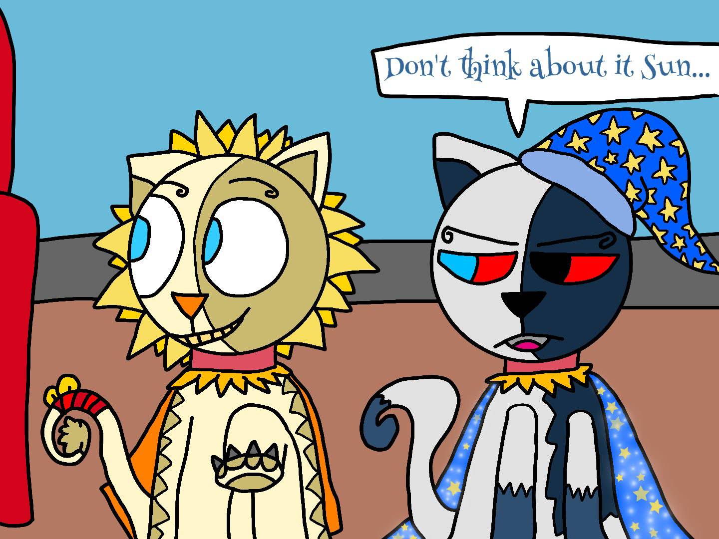 Feline Sun And Moon by Blackcat-101 on DeviantArt Feline Sun And Moon by Blackcat-101 on DeviantArt