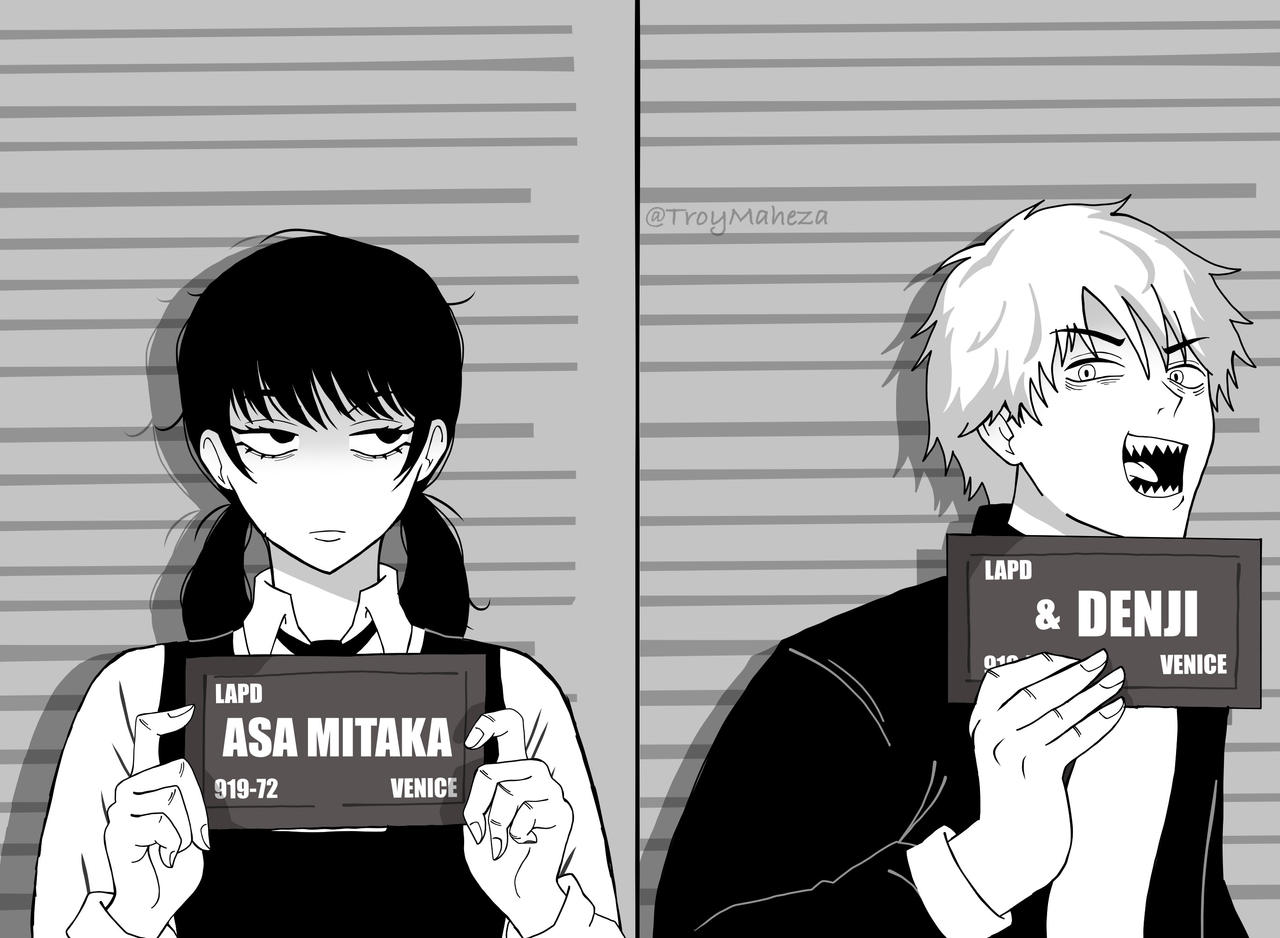 Asa And Denji Got Arrested By Troymahezaart On Deviantart