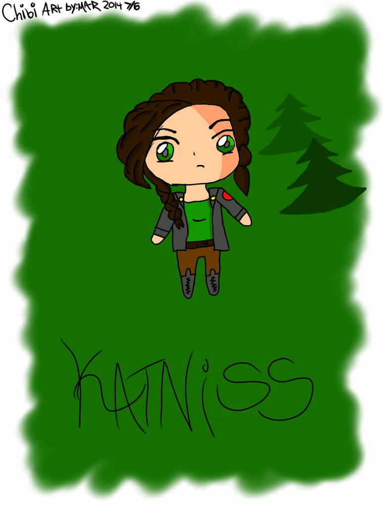 Katniss Everdeen Chibi By Minecraftart17 On Deviantart