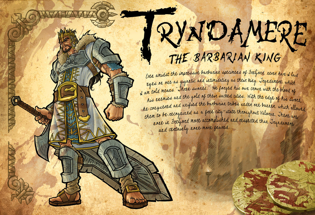 Tryndamere The Barbarian King By Darkeblue On Deviantart