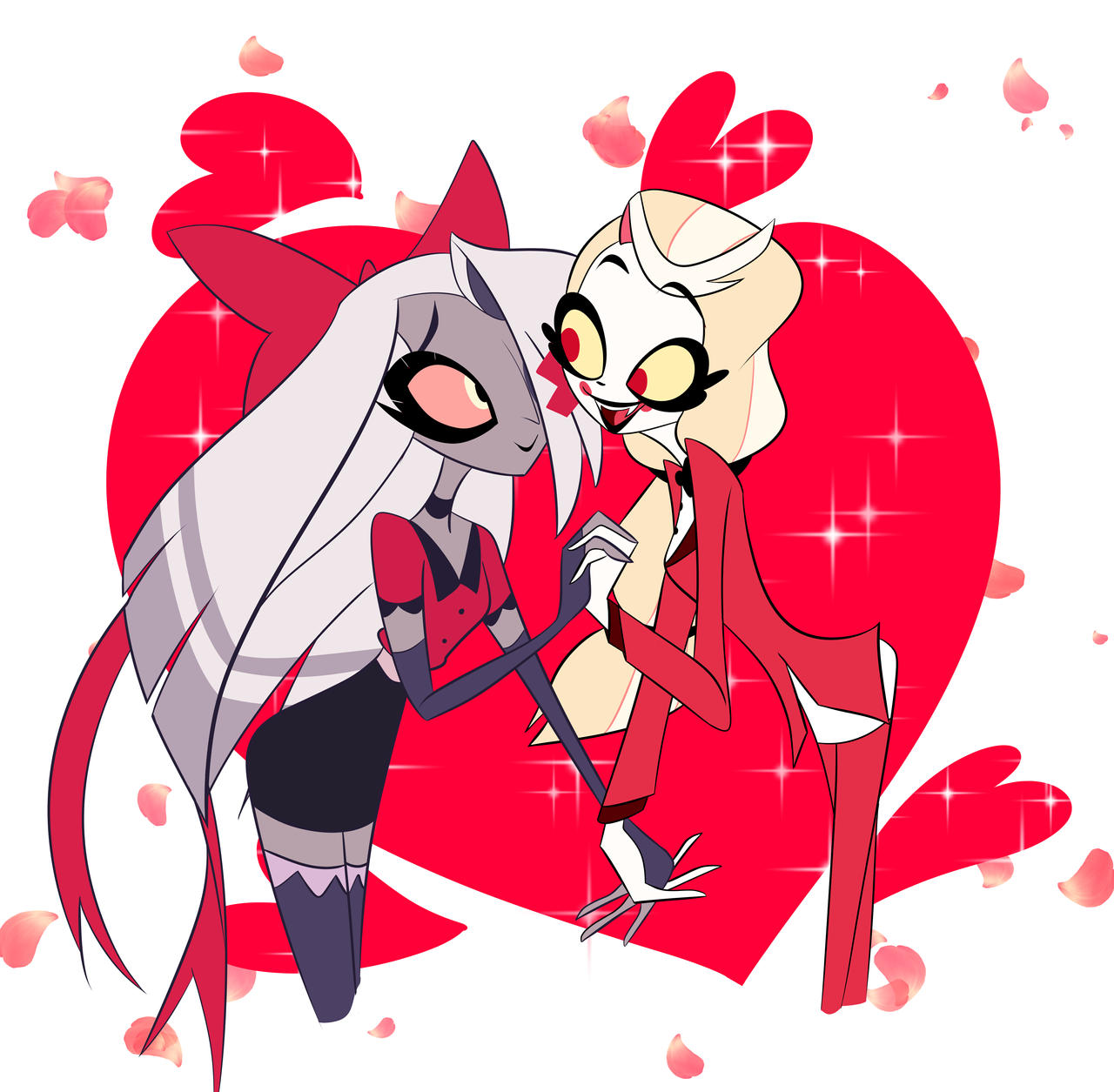 Charlie And Vaggie By Soleilnelson On Deviantart