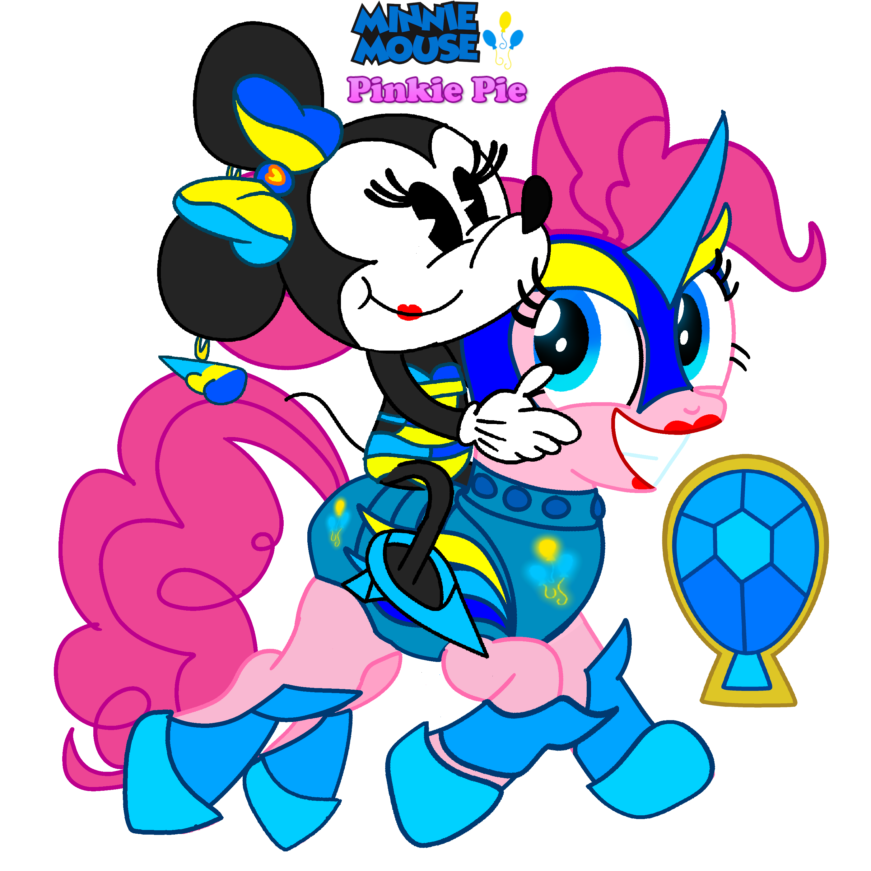 Pinkie Pie And Minnie Mouse By Fanvideogames On Deviantart