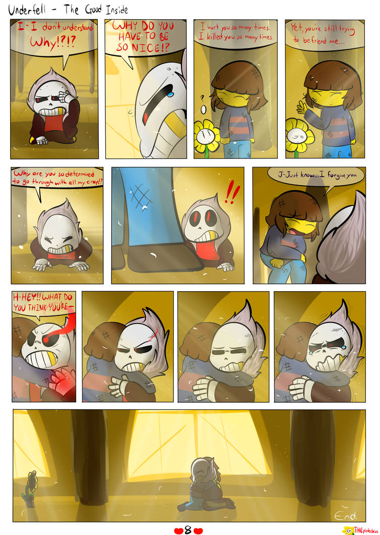 Underfell The Good Inside Pg 8 End By Thepinknekos On Deviantart