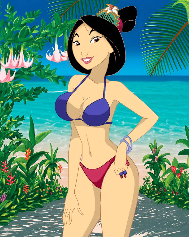 Mulan In A Bikini By Carlshocker On Deviantart