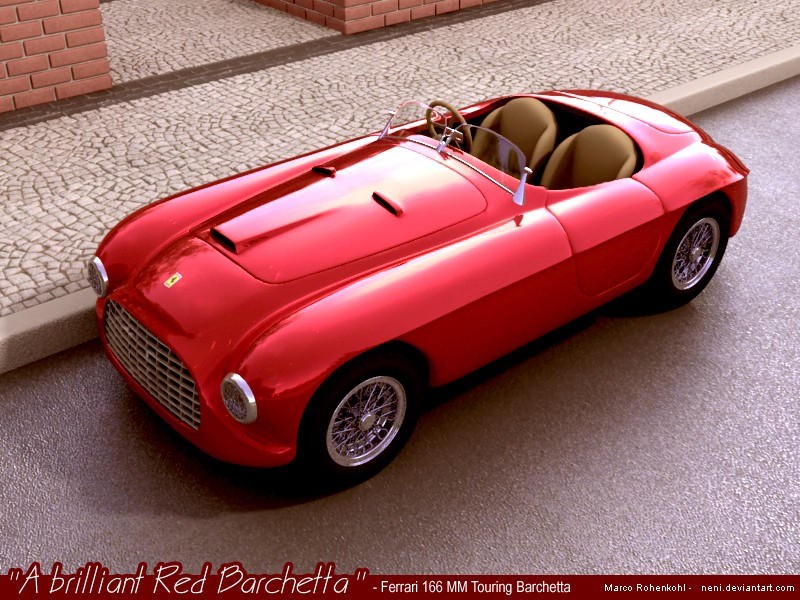 A brilliant Red Barchetta by Neni on DeviantArt