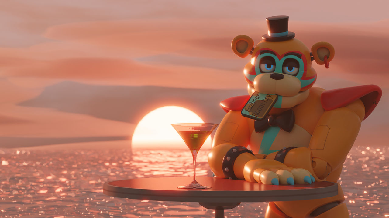 Romantic Glamrock Freddy By Pokemontoonpatrolfan On Deviantart