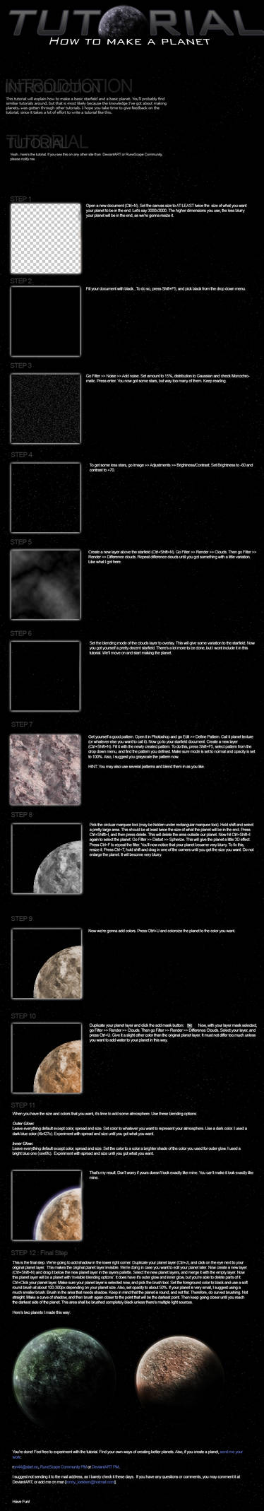 How To Make A Planet by Co0onc3pt on DeviantArt