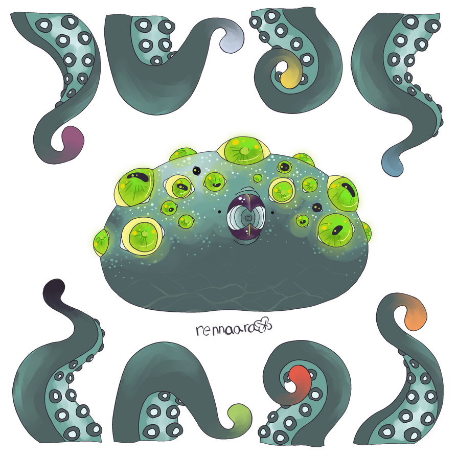 Octopus Piecesfree To Use Dnd Tokenslinks Below By Rennaara On Deviantart