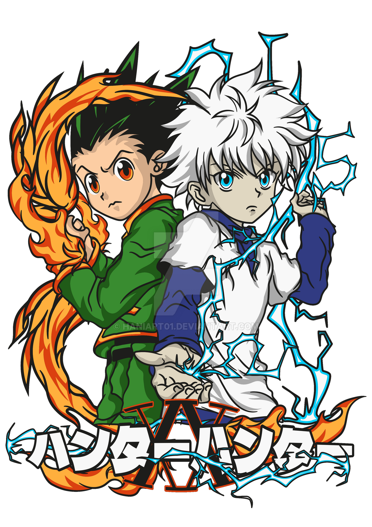 Gon X Killua Hxh Png Design Ready To Printuse By Haniart01 On Deviantart