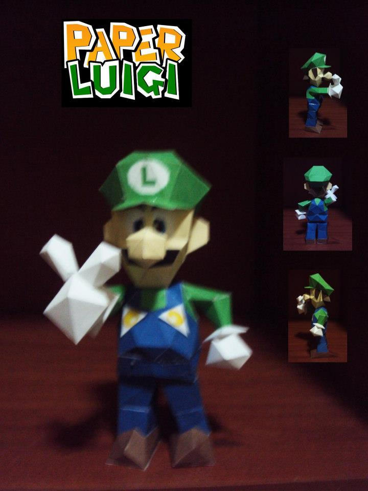 Luigi Papercraft By Cartoonisjoy On Deviantart