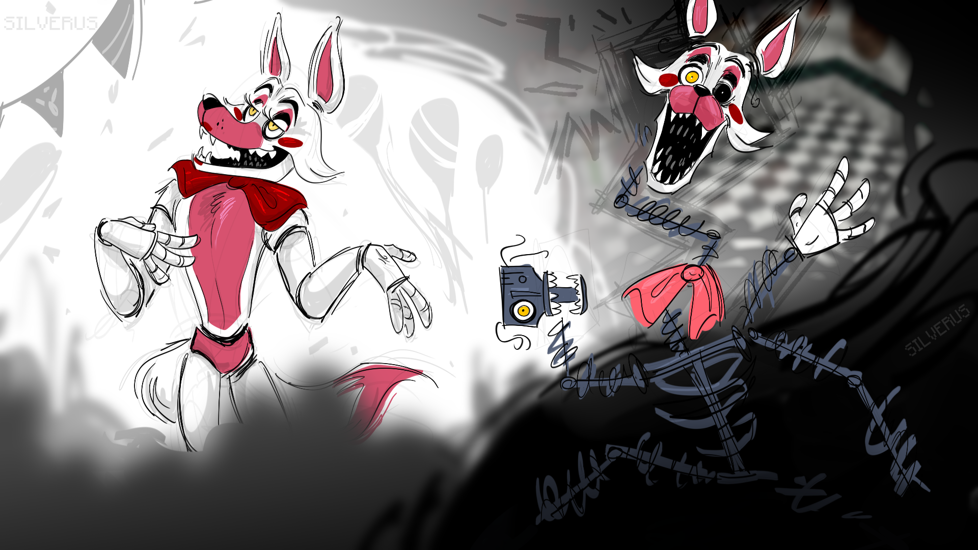 Fnaf Mangle By Silveruskvassus On Deviantart