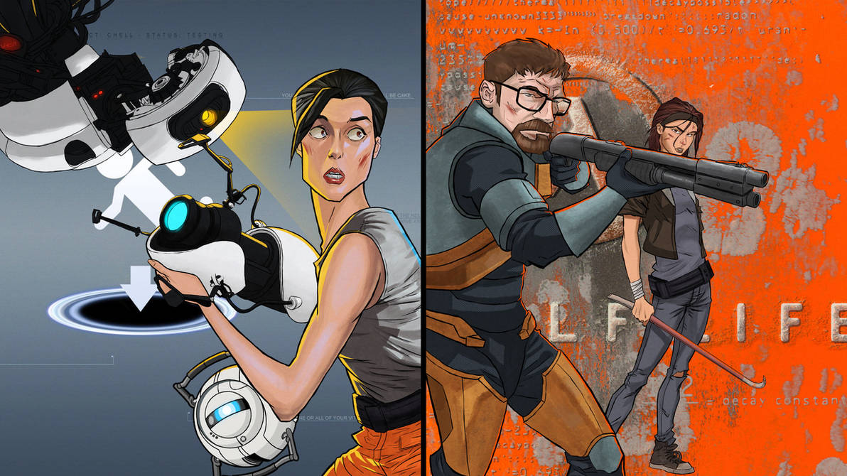 half life and portal / fanart by HaithamBochaib on DeviantArt half life and portal / fanart by HaithamBochaib on DeviantArt