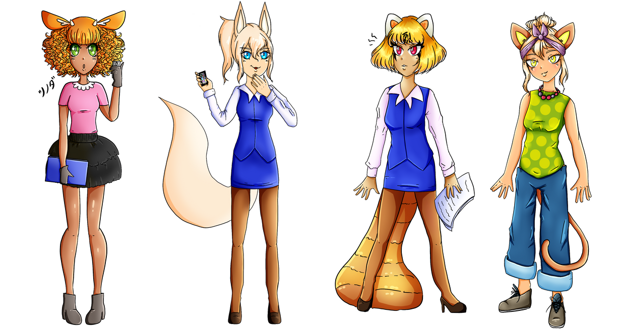 Aggretsuko Girls By Integra4hell On Deviantart