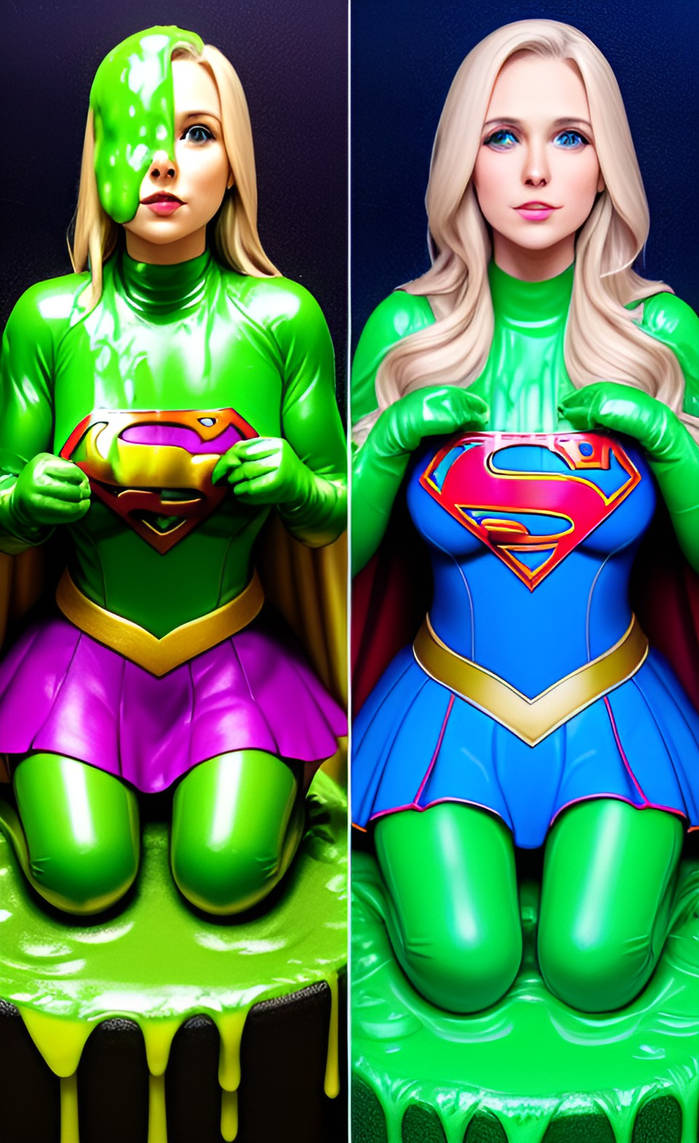 Supergirl Gets Slimed Round 2 10 By Theslimer On Deviantart