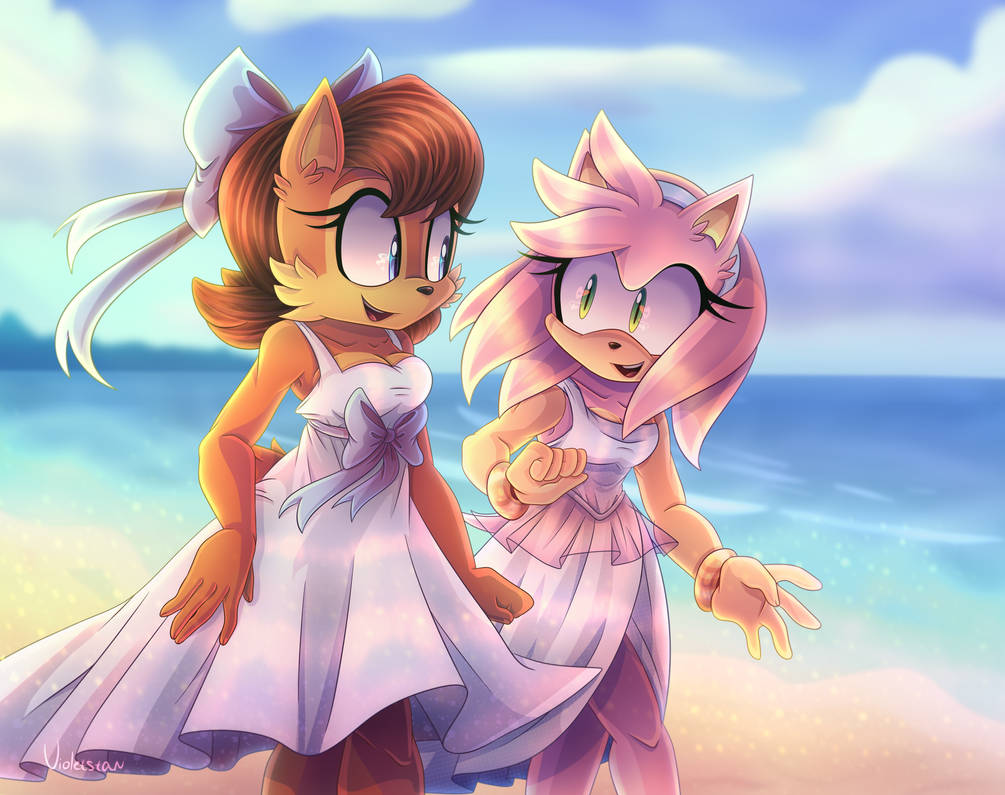 Sally And Amy By Violetstardoesart On Deviantart
