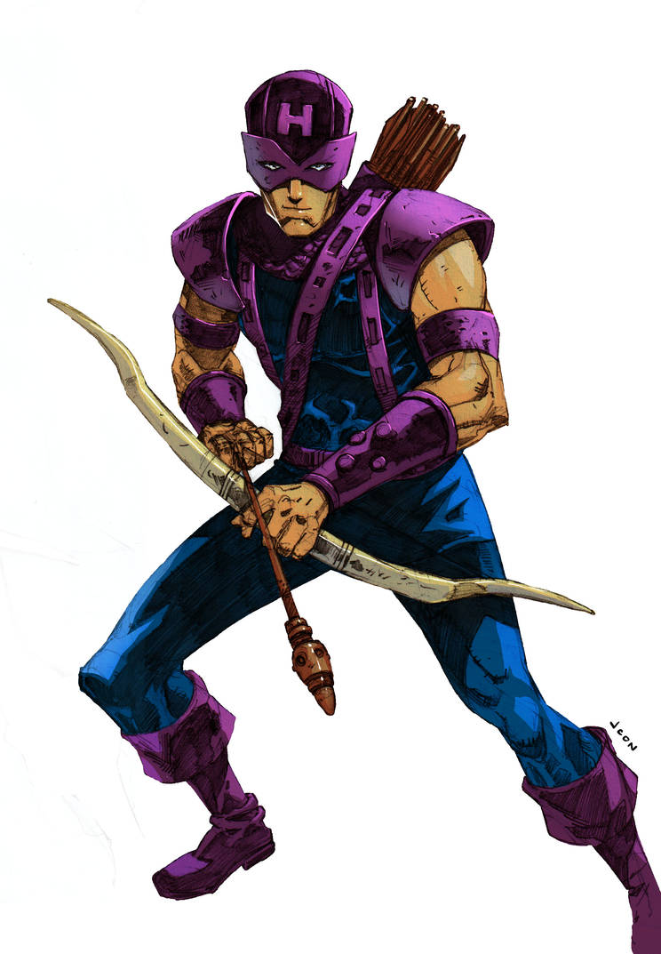 Hawkeye Colored Version By Jerryconte On Deviantart