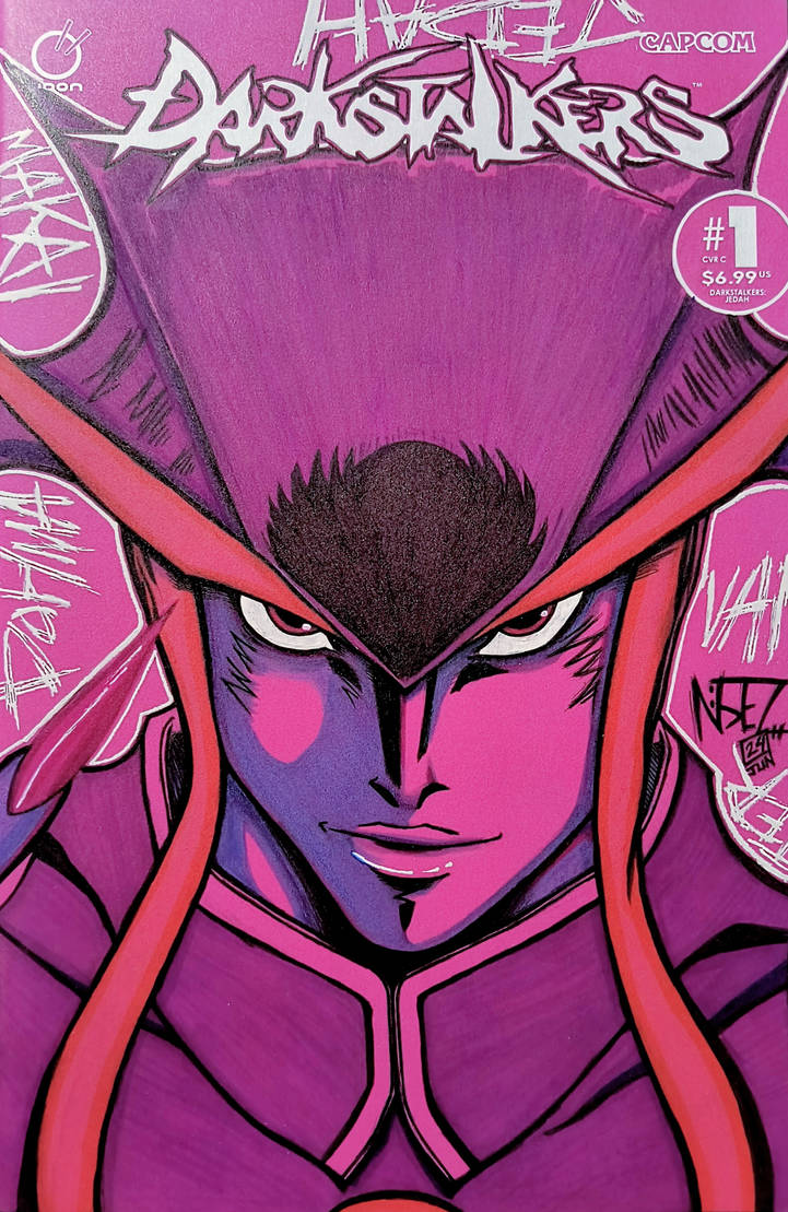Darkstalkers Jedah Dohma Cover Art By Noodlezart On Deviantart