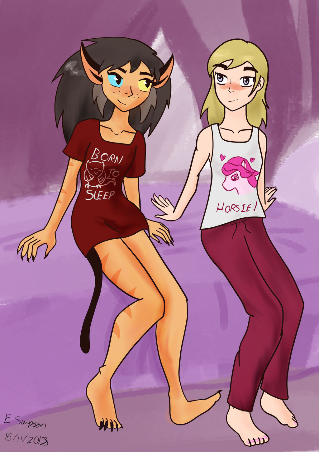 Adora And Catra Pjs By Playererror404 On Deviantart
