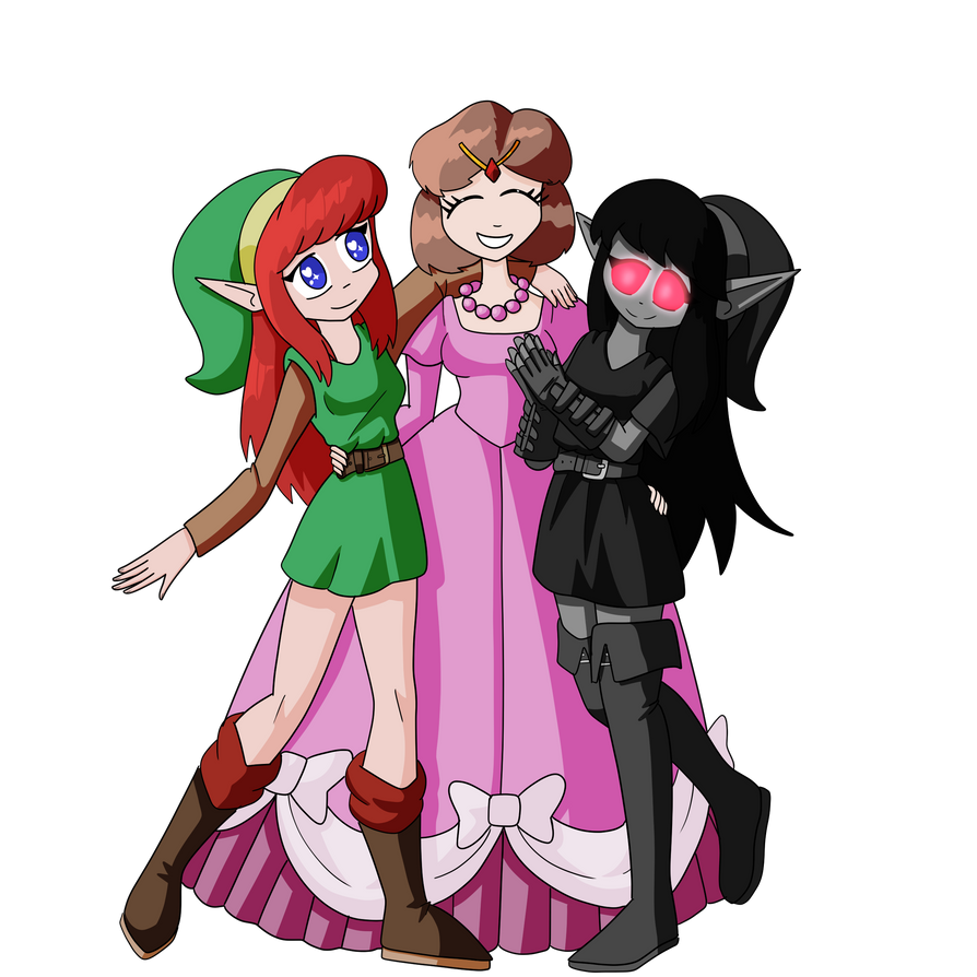 Zelda And Her Girls By Playererror404 On Deviantart