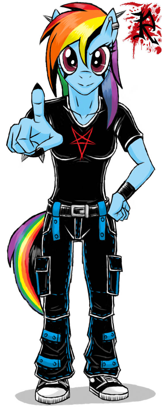 Rainbow Dash Gothic Clothing By Emichaca On Deviantart