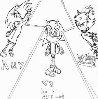 Amy Vs Blaze by SonicMon on DeviantArt
