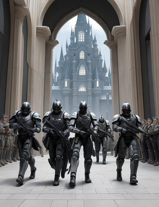 Futuristic Knights March By Infinitenetworker On Deviantart