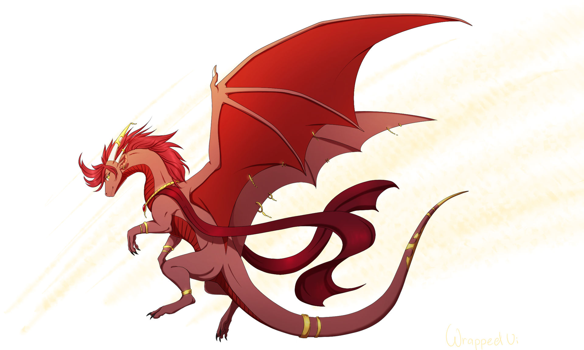 Commission Fire Princess By Wrappedvi On Deviantart