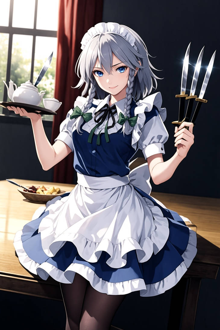 Sakuya Izayoi (Touhou) - as a beautiful maid by UthaiYama on DeviantArt Sakuya Izayoi (Touhou) - as a beautiful maid by UthaiYama on DeviantArt