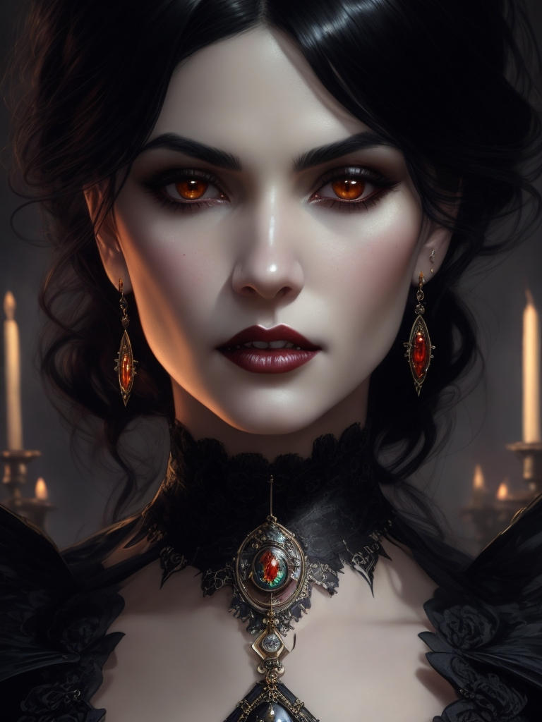 Beautiful Gorgeous Vampire Woman Black Hair Vic 3 By Arrojado On Deviantart