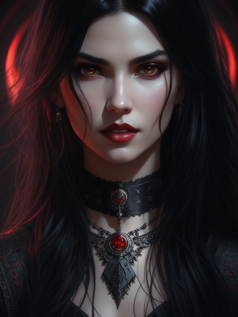 Beautiful Gorgeous Vampire Woman Black Hair Vik 0 By Arrojado On Deviantart