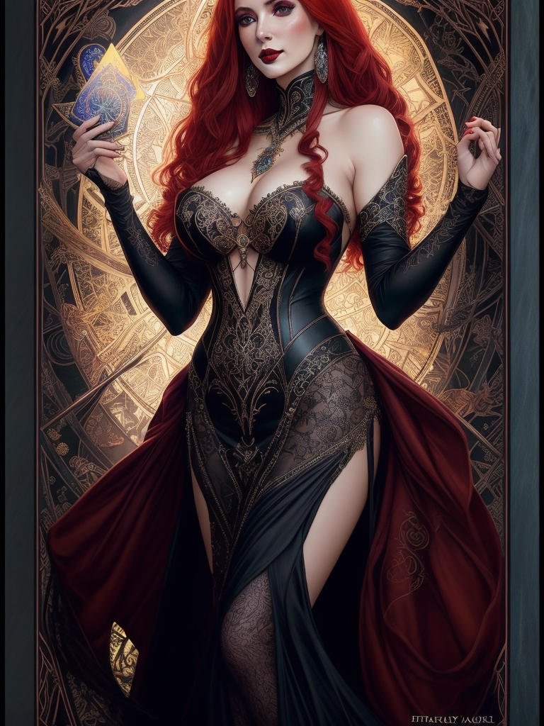Tarot Card The Magician Beautiful Sexy Woman Re 0 By Arrojado On Deviantart