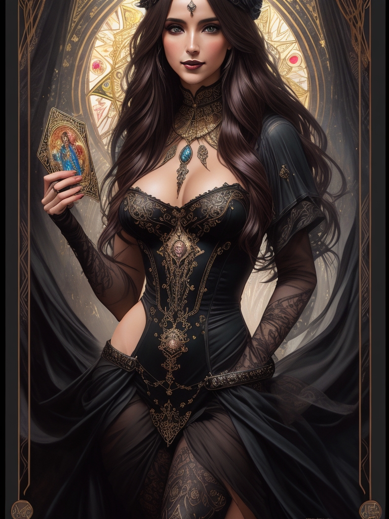 Tarot Card The Magician Beautiful Sexy Woman Ch 1 By Arrojado On Deviantart