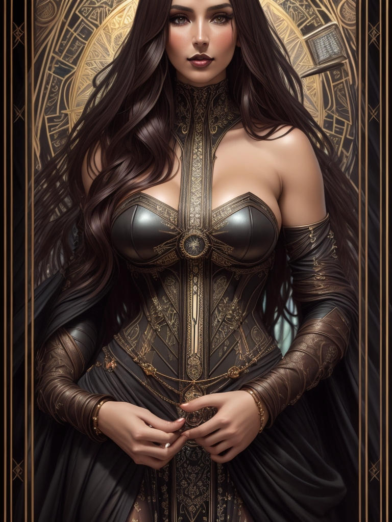 Tarot Card Justice Beautiful Sexy Woman Chocola 1 By Arrojado On Deviantart