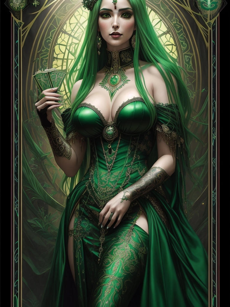 Tarot Card The Empress Beautiful Sexy Woman Gre 1 By Arrojado On Deviantart