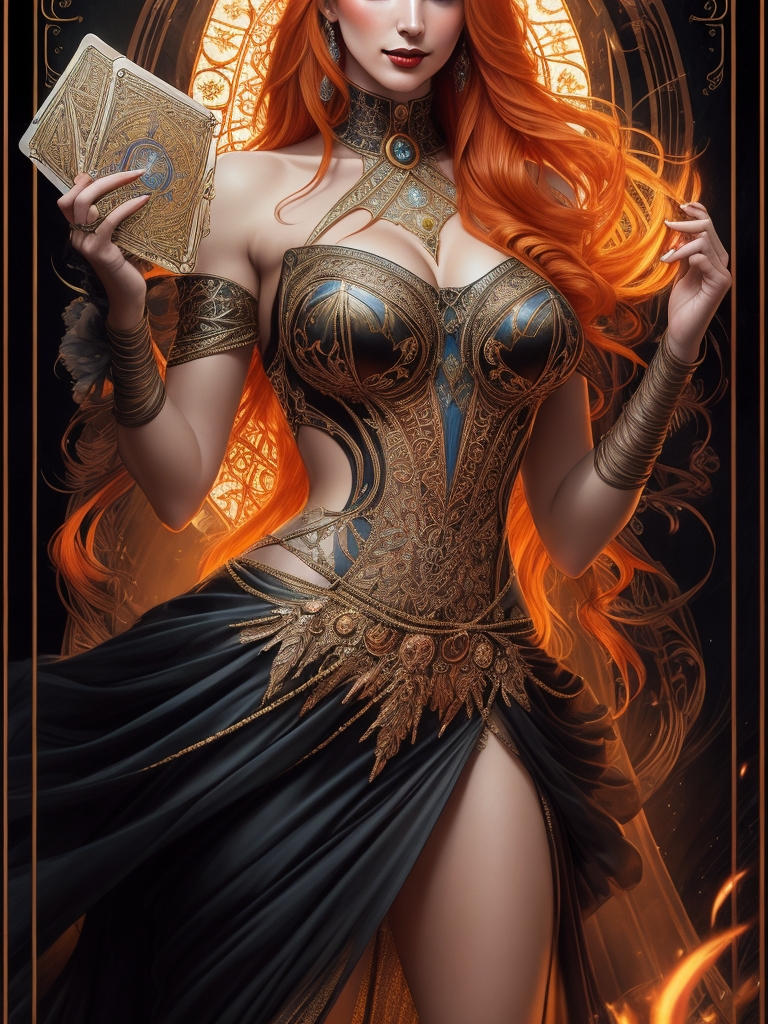 Tarot Card The Magician Beautiful Sexy Woman Or 0 By Arrojado On Deviantart