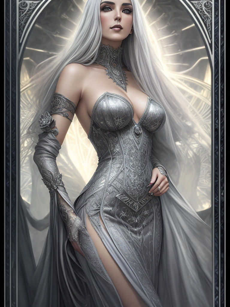 Tarot Card The Tower Beautiful Sexy Woman Silve 0 By Arrojado On Deviantart