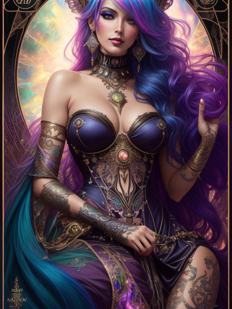 Tarot Card The World Beautiful Sexy Woman Rainb 1 By Arrojado On Deviantart
